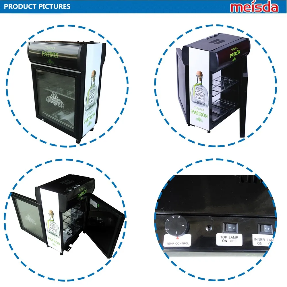 MEISDA 35L Mini Refrigerator - Double Door, Single-temperature