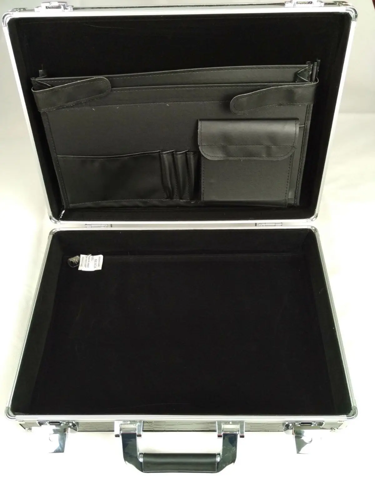 Black Pu Crocodile Travel Aluminium Laptop Attache Case - Buy Aluminum ...