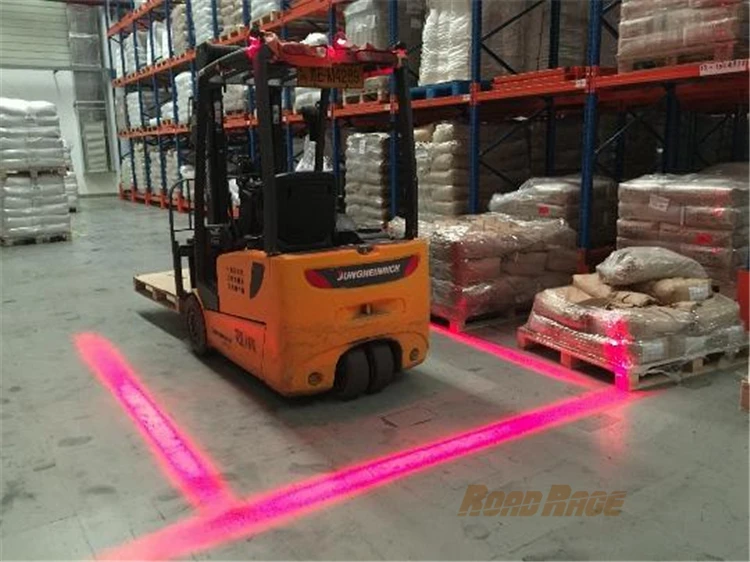 Lampu Led Peringatan Keselamatan Pejalan Kaki, Lampu Peringatan Area Bahaya Zona Merah Terpasang ...