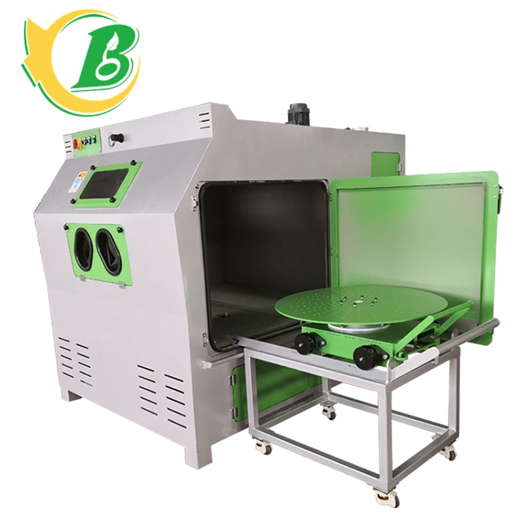 Cart-type Turntable Sandblasting Machine/new Type Sand Blasting Machine ...