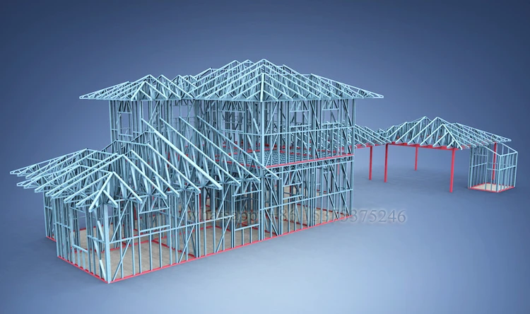 Framecad Steel Structure Prefab Villa House - Buy Framecad Steel ...
