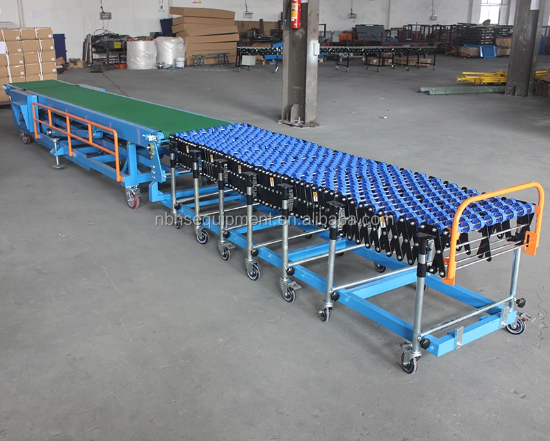 Portable Mobile Incline Automatic Belt Conveyor System For Truck ...