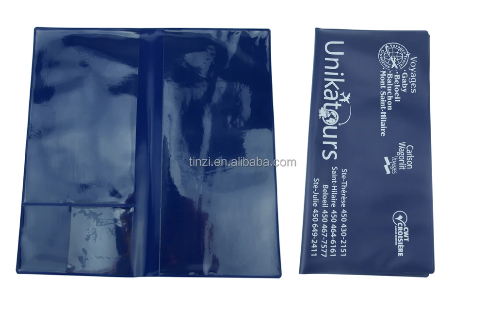 Vinyl Plastic PVC Travel Document Wallet - Recyclable