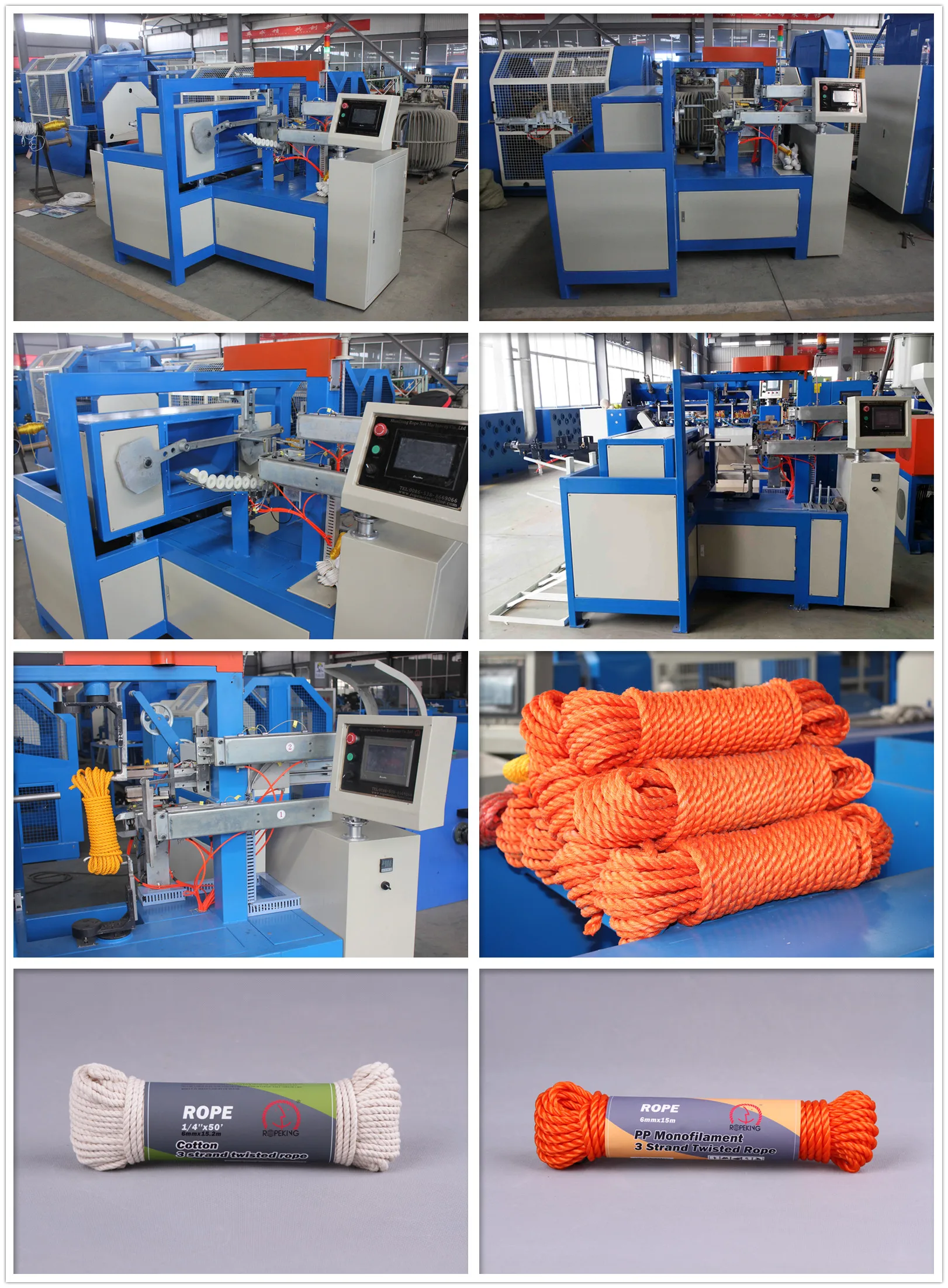 Rope Net Fully Automatic Rope Hank Winder Machine With Plc System On ...