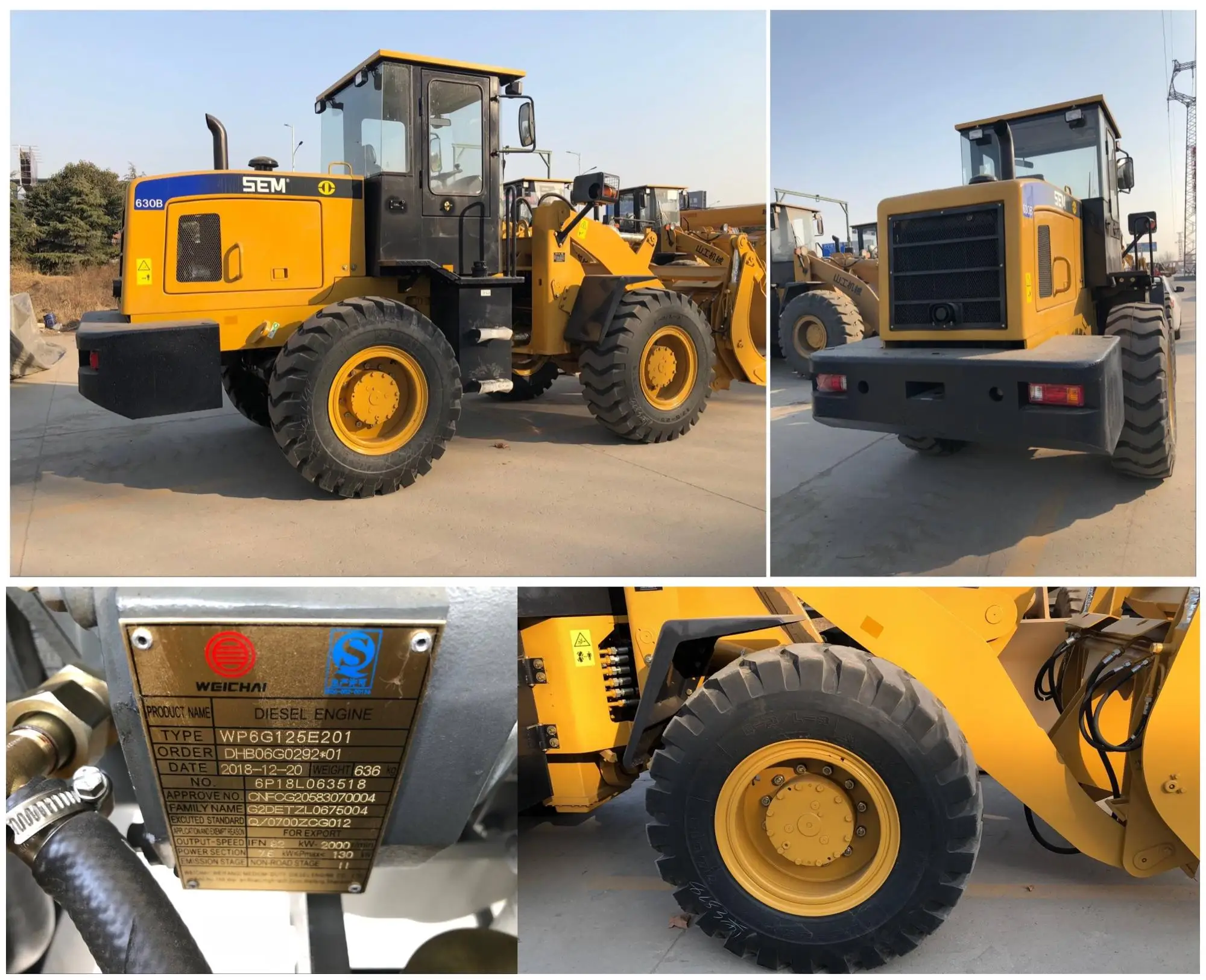 SEM 3 Ton Wheel Loader - 1.7m3 Bucket Capacity & Nice Price