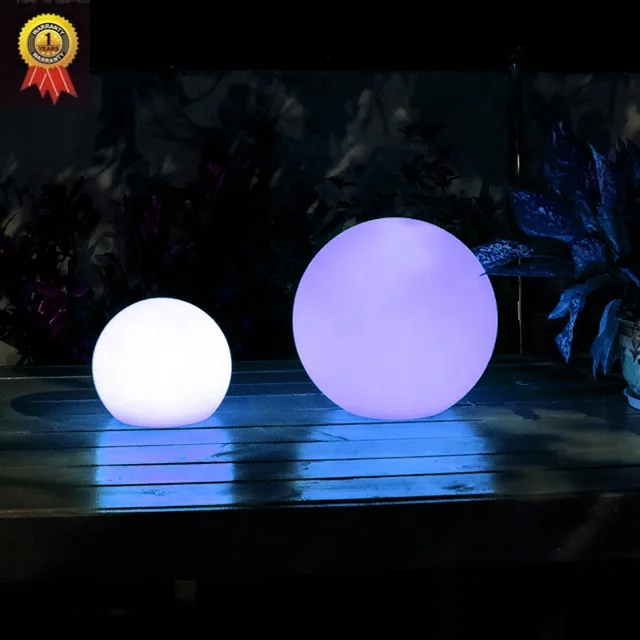 Waterproof LED Floating Swimming Pool Ball Light Plastic LED Orbs ...