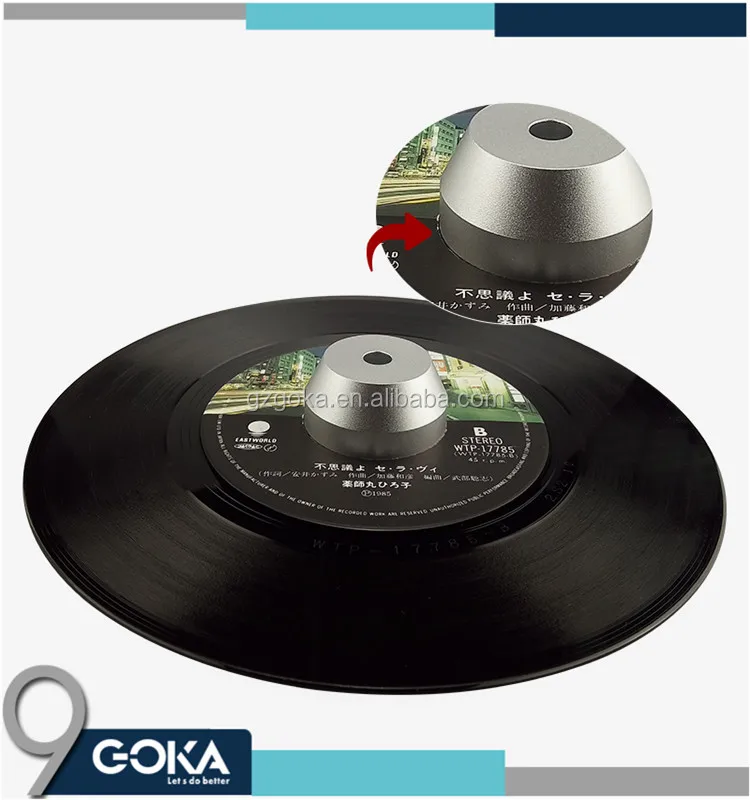 Oem Silver Vinyl Turntable Lp 45 Rpm Center Insert Adapter 7" Record ...