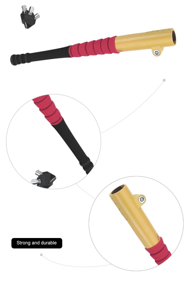 Cq-6087 Anti-theft Colorful Baseball Bat Lock With 2 Round Keys - Buy ...
