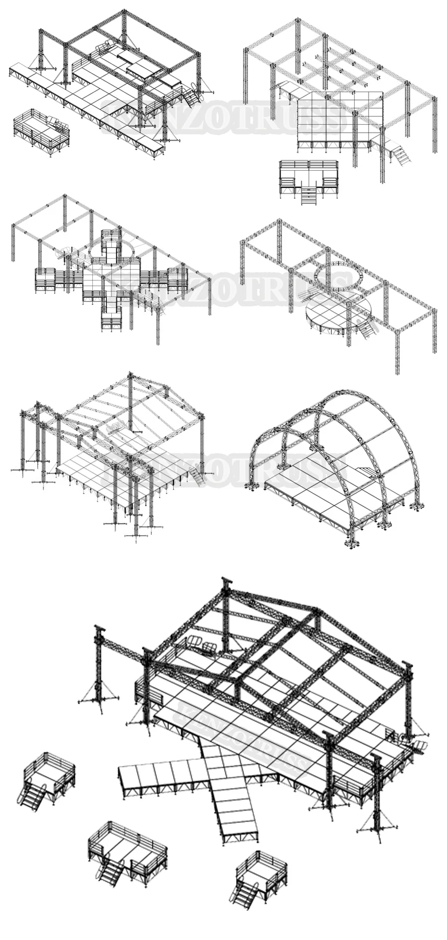 High Grade Outdoor Concert Stage Design on Sale