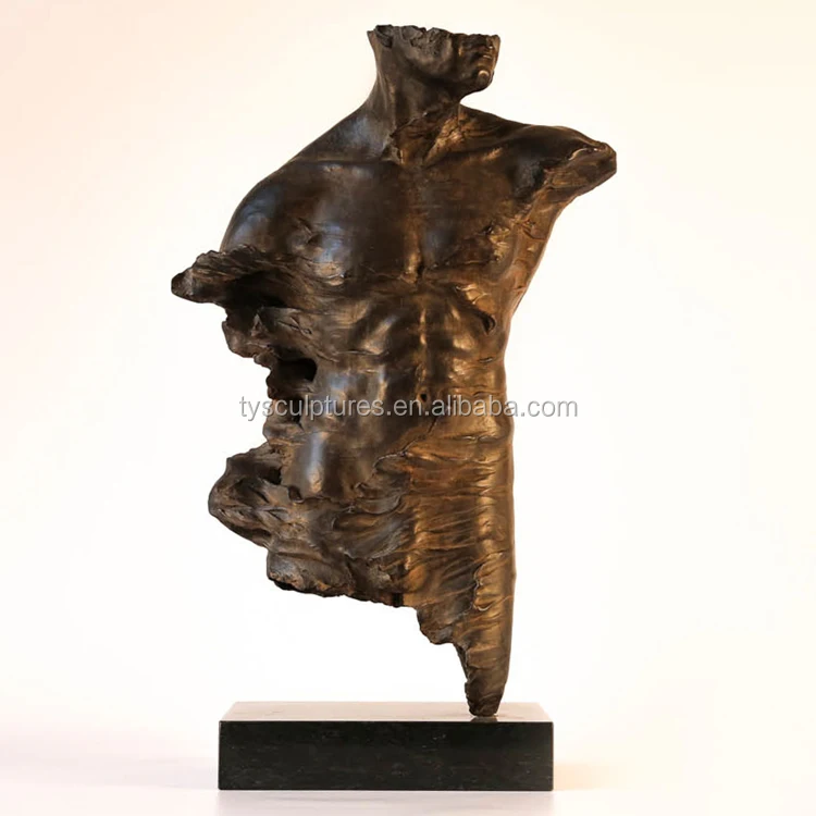 Western Popular Casting Life Size Bronze Human Torso Model Body Statue ...