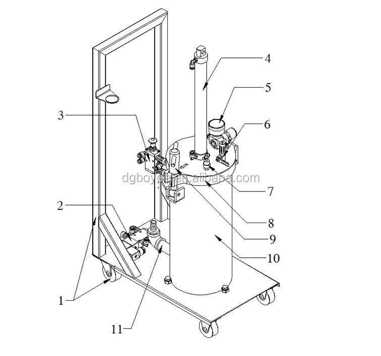 Manual Glue Dispenser - 2600ml Silicone Dispenser for Printing