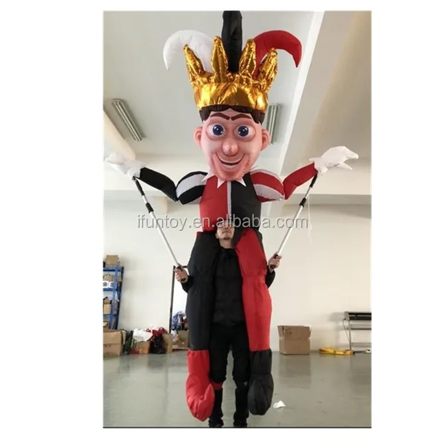 Funny Walking Inflatable Clown Costume for Circus & Events