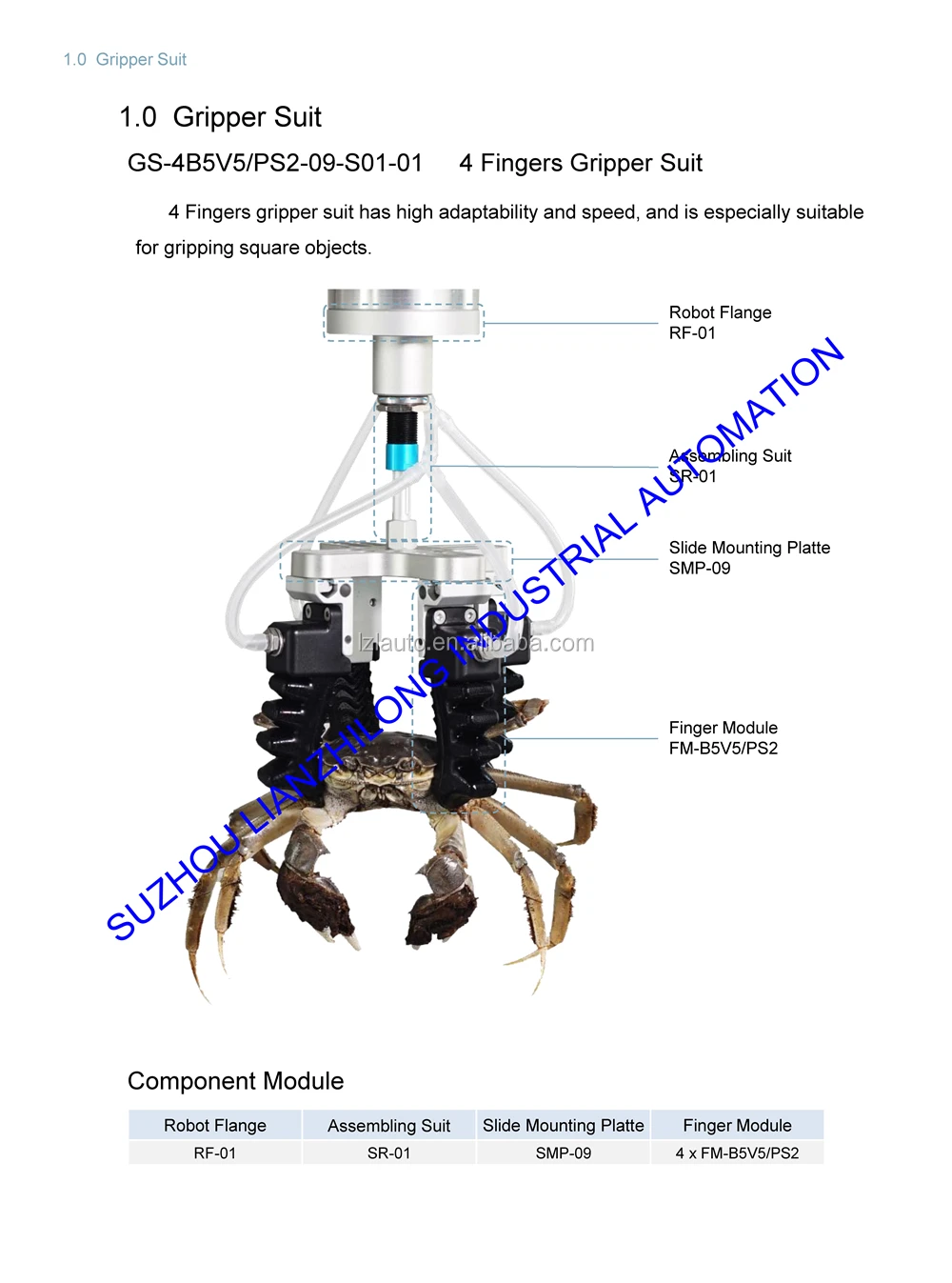 Pneumatic Cylinder Gripper For Pick And Place Bakery/food/electronic ...