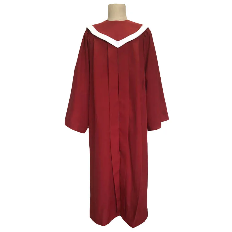 Custom Design Choir Overlay Purple and White Color Choral Robe