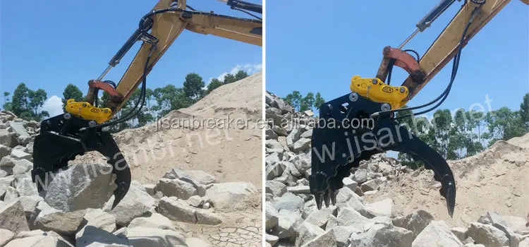 Excavator Hydraulic Gripper Bucket - 360 Degree Rotation