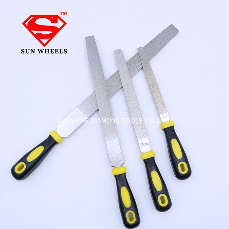 Square Files Wood Handle Files Set High Quality Carbon Steel Diamond