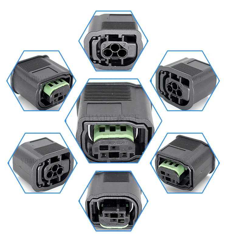 1-967642-1 3 Pin Mqs Series Waterproof Amp Connectivity Te Connector ...