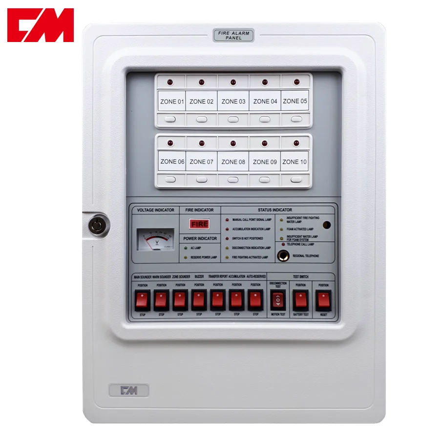 Cm-ep1 Conventionele Brandmeldinstallatie Bedieningspaneel 5 Zones ~ 30 ...