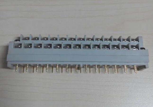 Dual Row Plc Terminal Block Connector 7kds 300v 10a 7.62mm Pitch - Buy ...