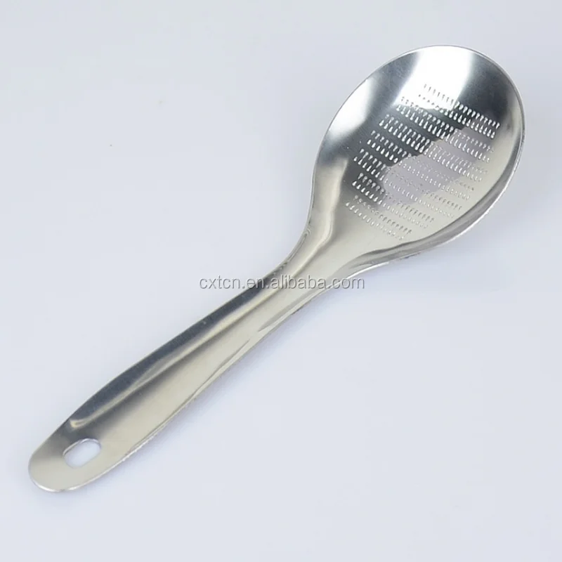 Stainless Steel Spoon Shape Lemon Zester Mixer Ginger Grater Wasabi ...