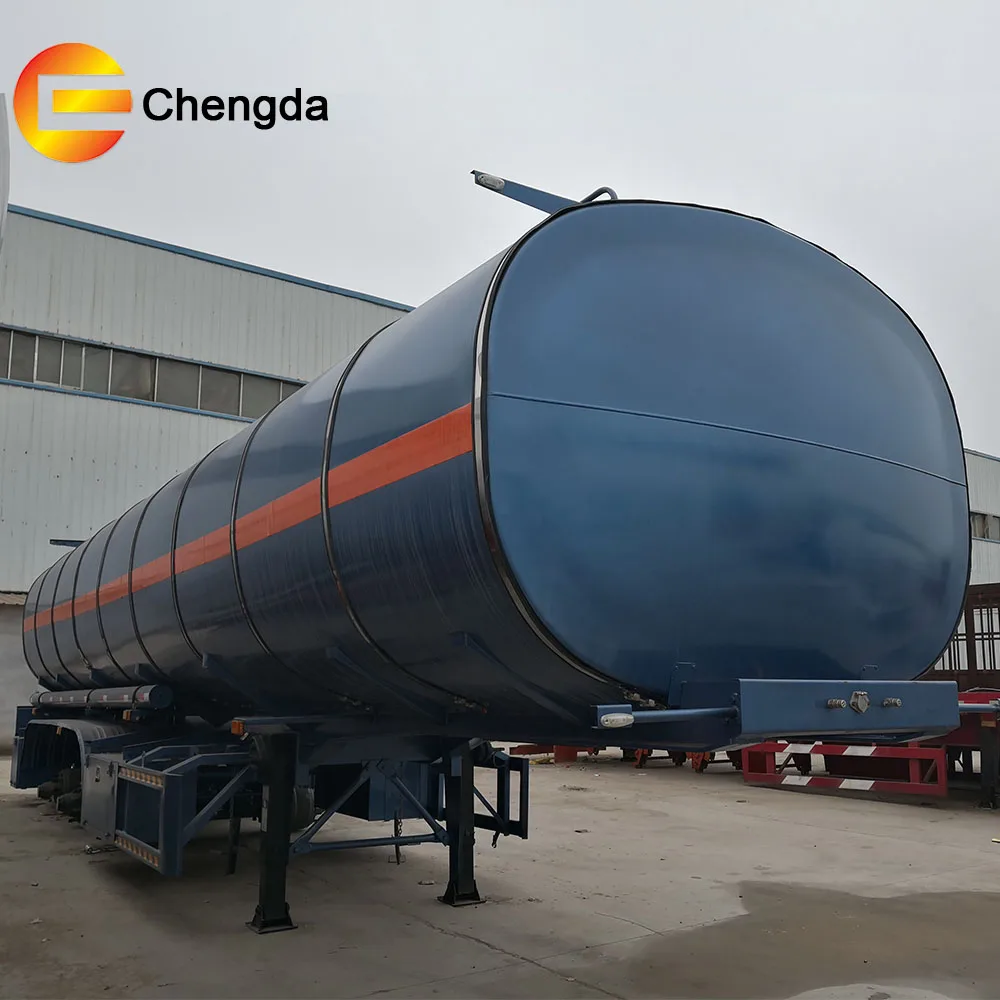 3 Axles Asphalt Bitumen Tanker Truck Trailer with Heater