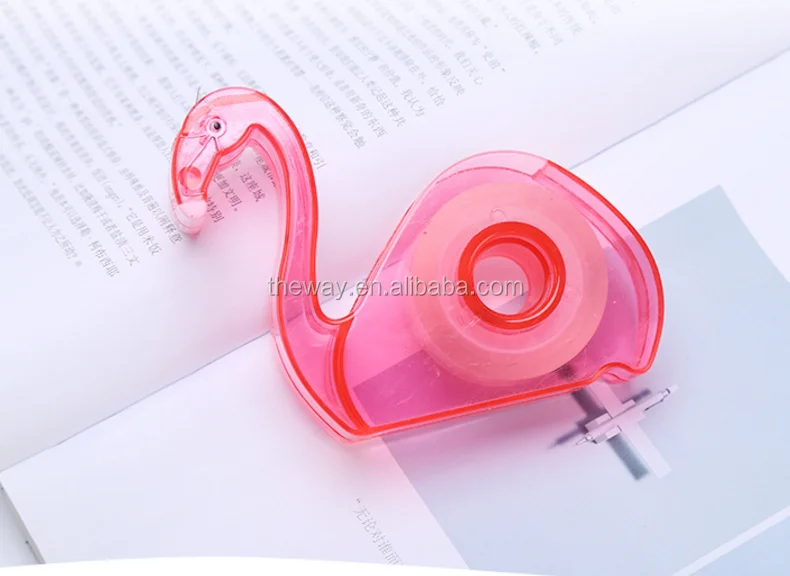 Flamingo Sticky Tape Dispenser Plastic Home Office Stationery Novelty ...