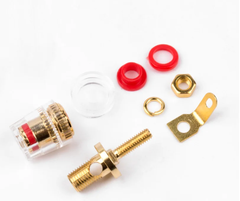 32mm Length Speaker Copper Binding Post Copper 4mm Spring Binding Post ...