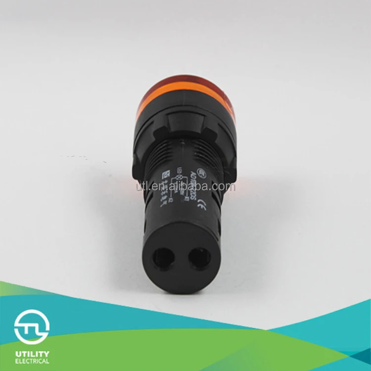 Ac 220v Red Led Power Indicator Pilot Single Light Lamp 22mm With Ce ...