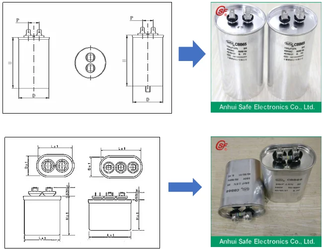 Sh-cap 350v 50/60hz Capacitor - Reliable for AC & Motors