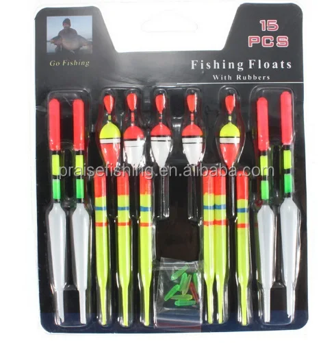 15PCS/set Assorted Sizes Float Buoy Carp Fishing Floats Combo for ...