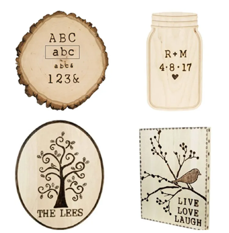 Wood Burning Pyrography Alphabet Numbers Symbols Stamps