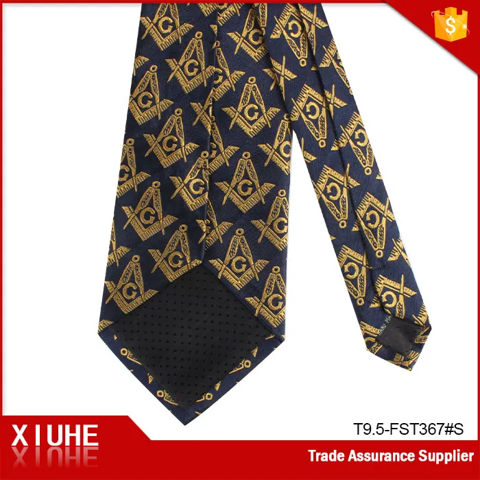Wholesale Custom Silk Mens Freemason Tie Masonic Necktie Woven Custom ...