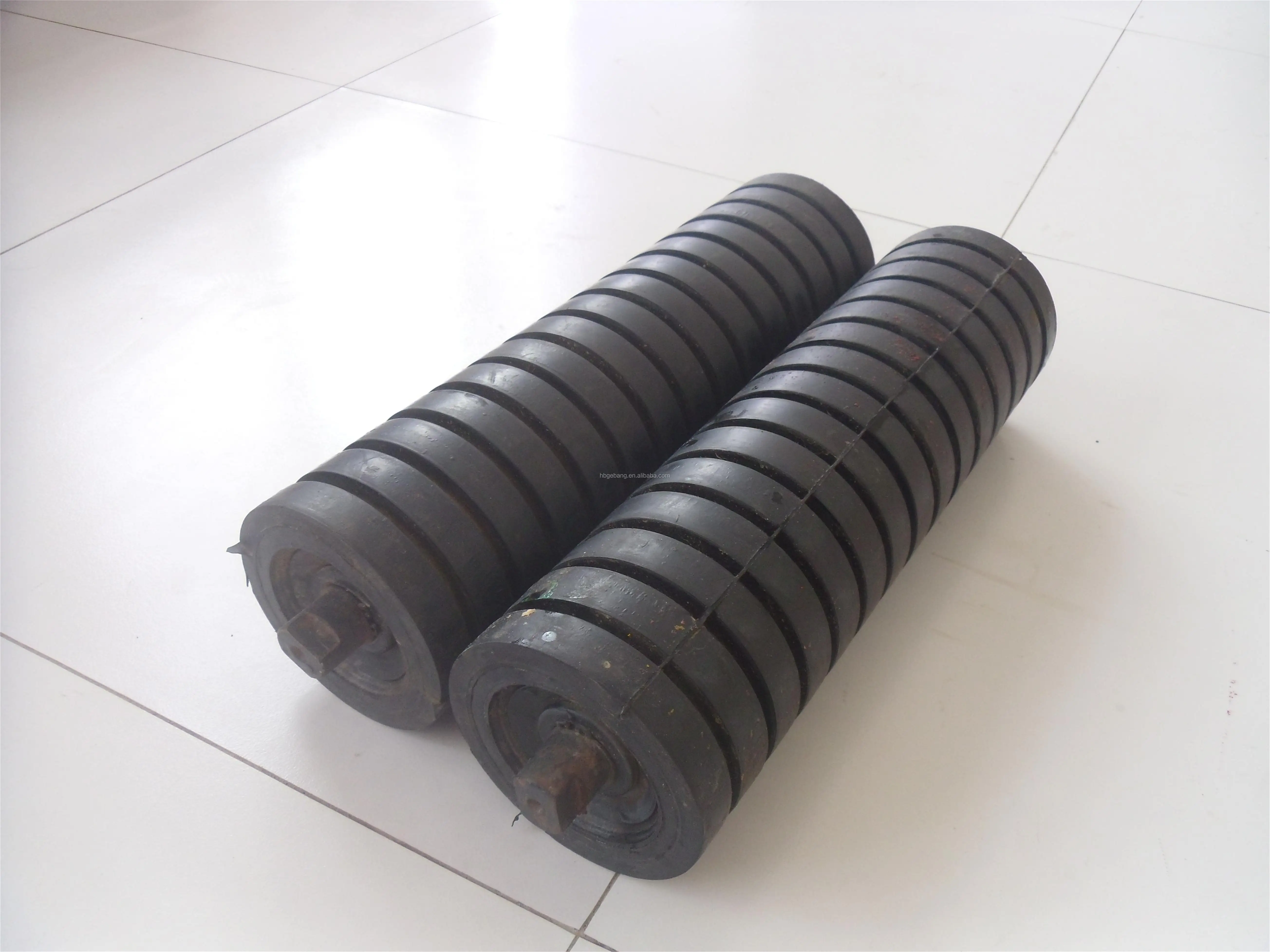 Durable Rubber Lagging Impact Conveyor Idler Rollers