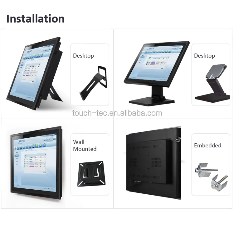 Best Aio Touchscreen Pc Computer 19" Ip65 10mm Aluminium Alloy Bezel ...