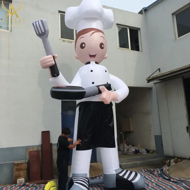 Customizable Inflatable Cartoon Cook Mascot For Outdoor Event Props ...