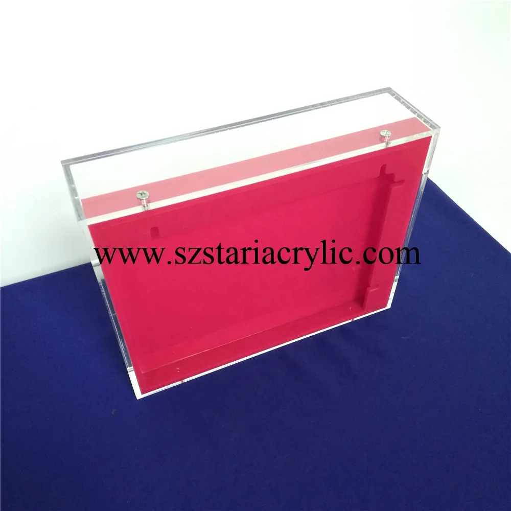 Premium Wall Mounted Lucite Acrylic Art Shadow Box With Black - Buy ...