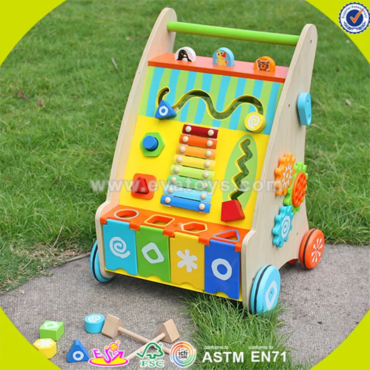 Wholesale Best Sale Wooden Baby Push Cart For Learning Walking W16e081 ...