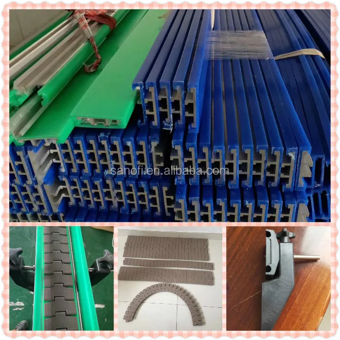 Aluminium Plastic Chain Side Guide Rail for Conveyors