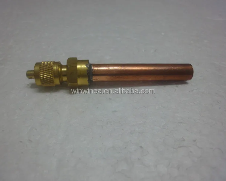 Air Conditioner Access Valve Charging Pin Valve With Copper Tube - Buy ...