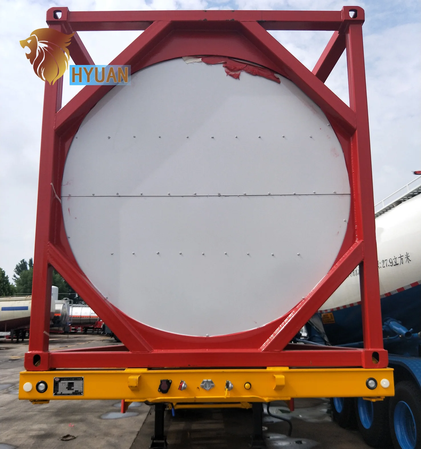 Hyuan Iso Tank Trailer Liquid Oil Tanker Trailer Container Frames ...