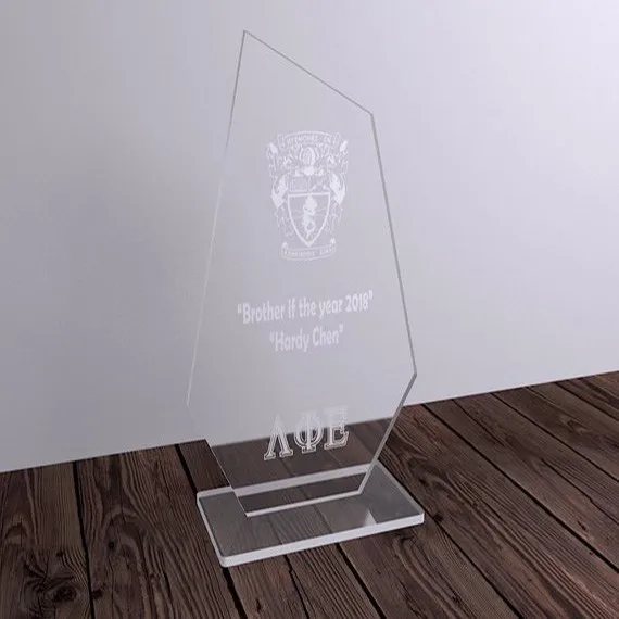 Custom Design Personalized Crystal Award Engraved Acrylic Medal Display ...