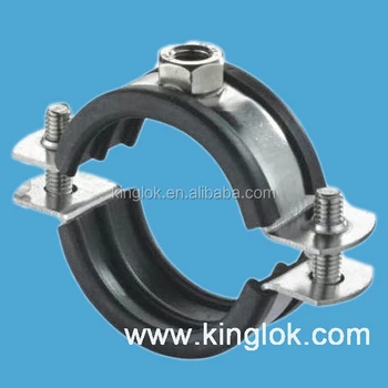 Two-screw Heavy Duty Pipe Clamp Two Screws Pipe Clamp With Rubber - Buy ...