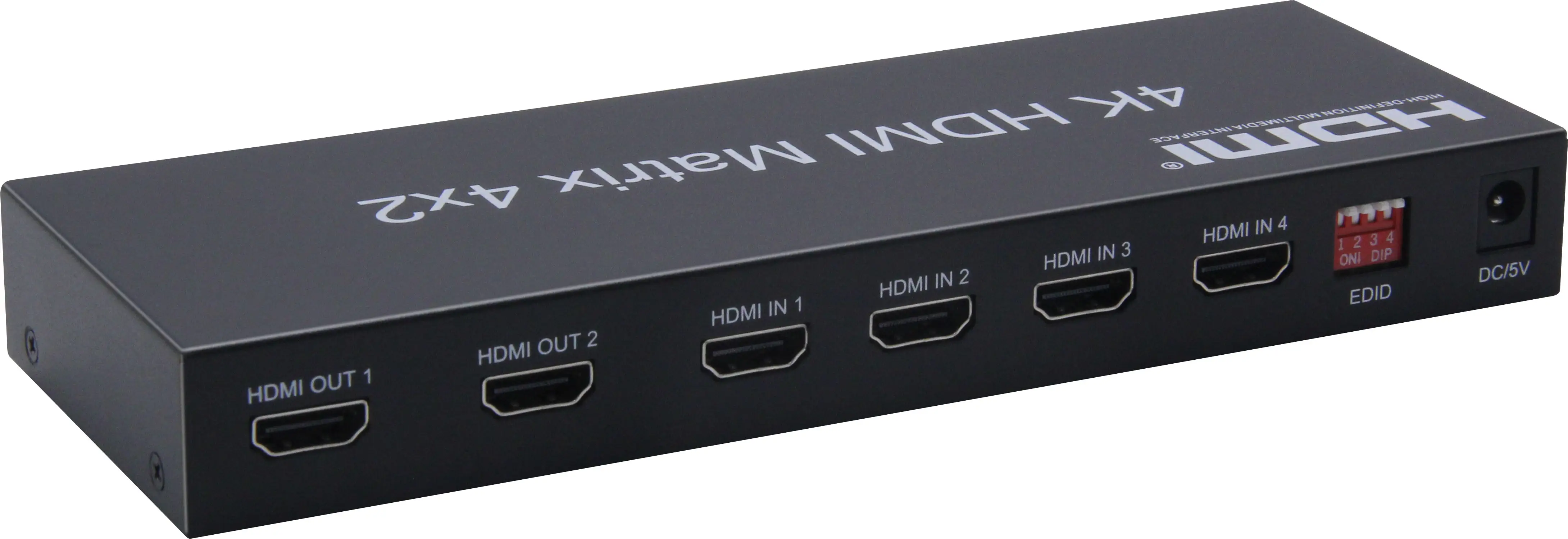 4k Hd Hdmi Matrix Switch 4 In 2 Out Video Audio Hdmi Matrix 4x2 - Buy ...