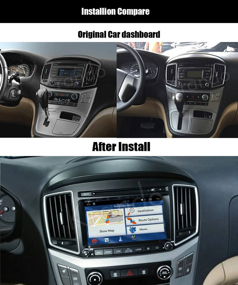 Krando Android 9.0 Car Radio Navigation For Hyundai H1 2016 2017 Car ...