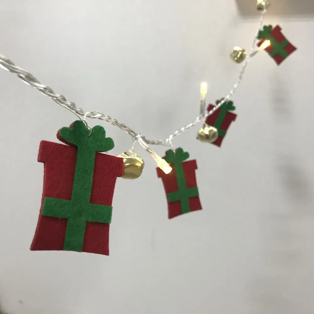 New 2019 Felt Christmas Tree Frame Lights String Hanging Lighted Up ...