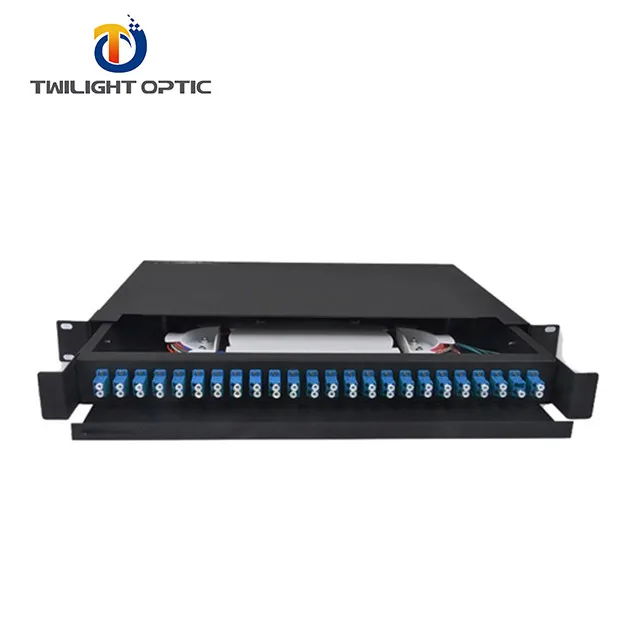 Unloaded Black FDF Rack Mount Enclosure 24 Hole Supplier in China