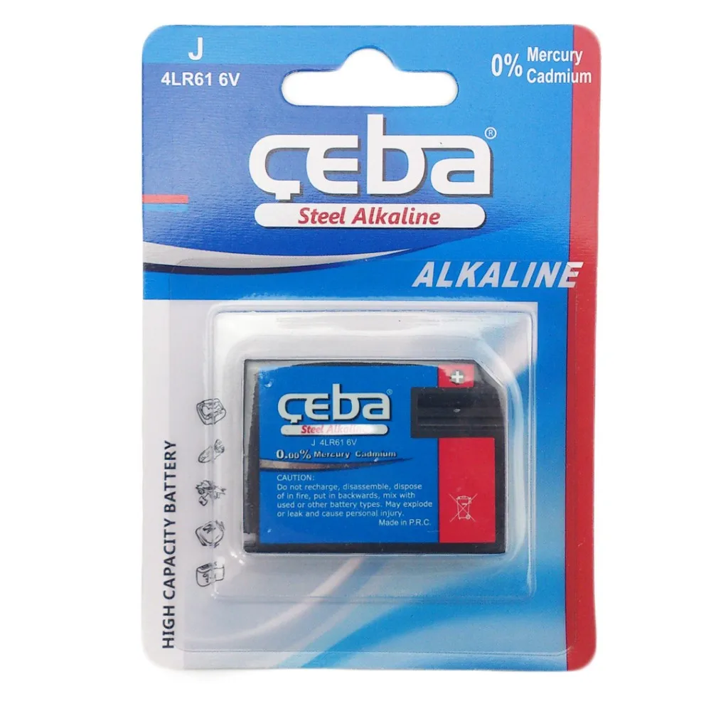 Ceba Super Power Battery 4lr61 6v 1000mah Alkaline Battery - Buy ...