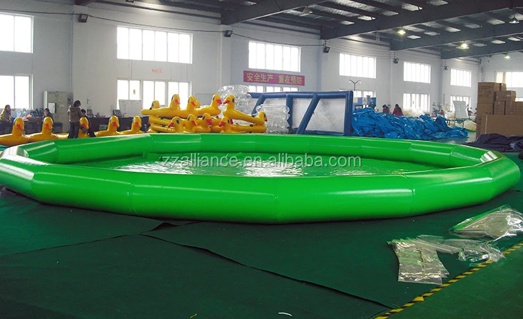 Commercial Grade Green Inflatable Round Water Pool - Buy Commerial ...
