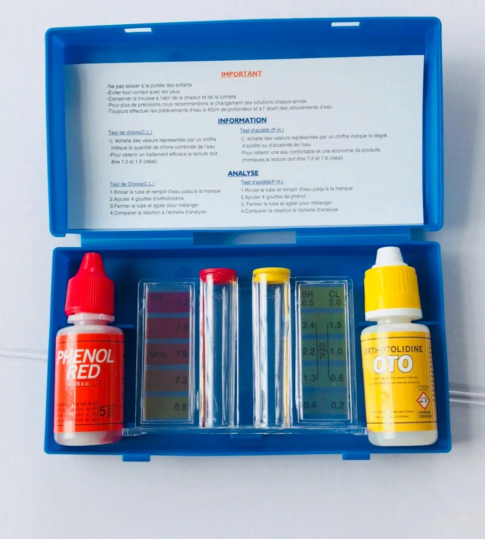 Standard Dual Test Kit For Swimming Pool - Buy Swimming Pool Water Test ...