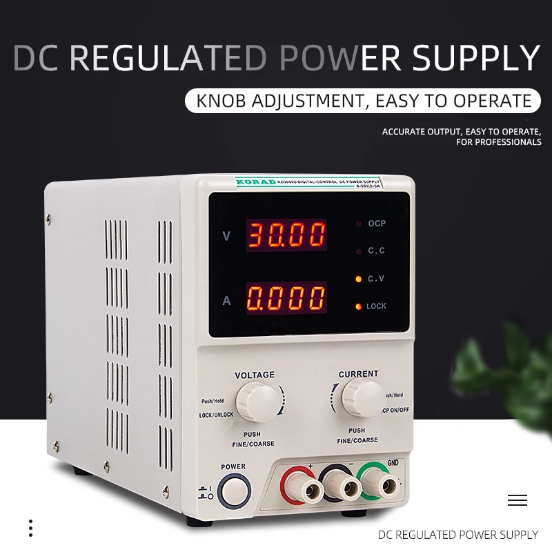 Kd3005d High Precision Laboratory Digital Adjustable Linear Dc Power Supply 30v 5a 0.01v 0.001a ...